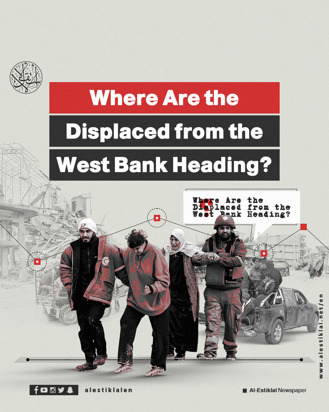 Where Are the Displaced from the West Bank Heading? | Infographic - Al ...