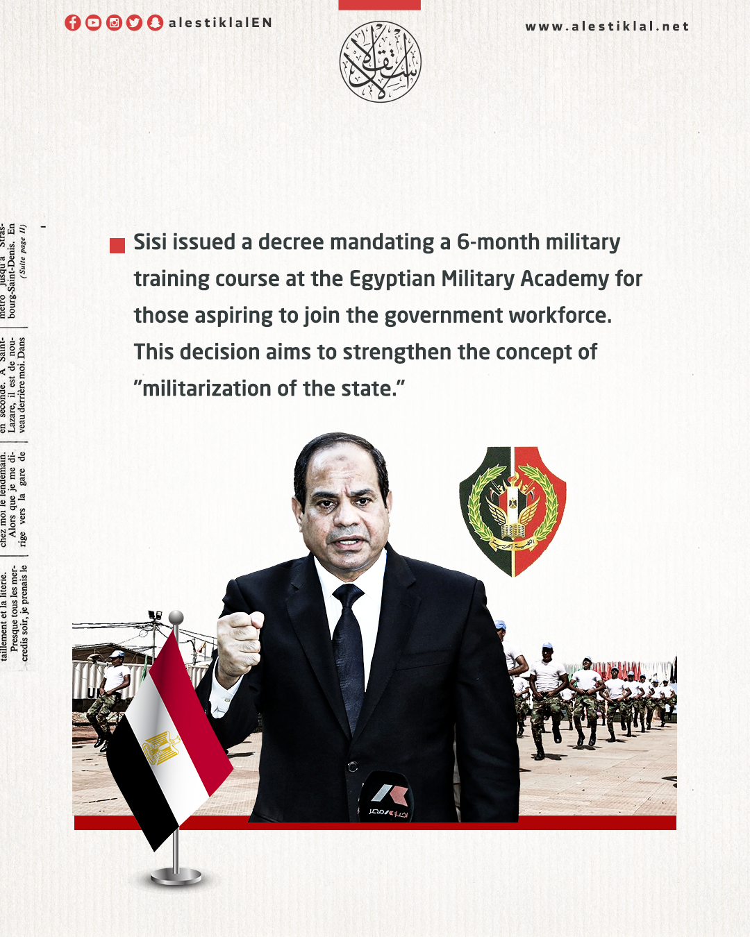 Sisi's Controversial Requirement: Mandatory Military Training for ...
