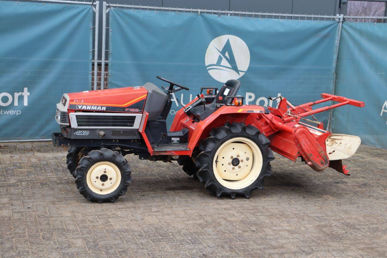 Minitractor Yanmar F165 Diesel 16pk met grondfrees veiling | A...