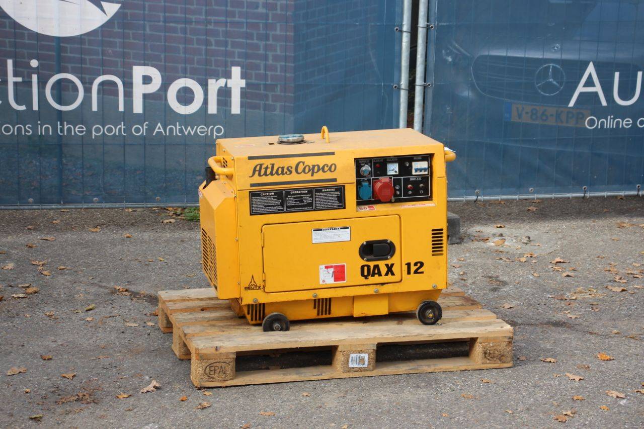 Generator Atlas Copco QAX 12 Diesel 12kVA veiling | AuctionPort