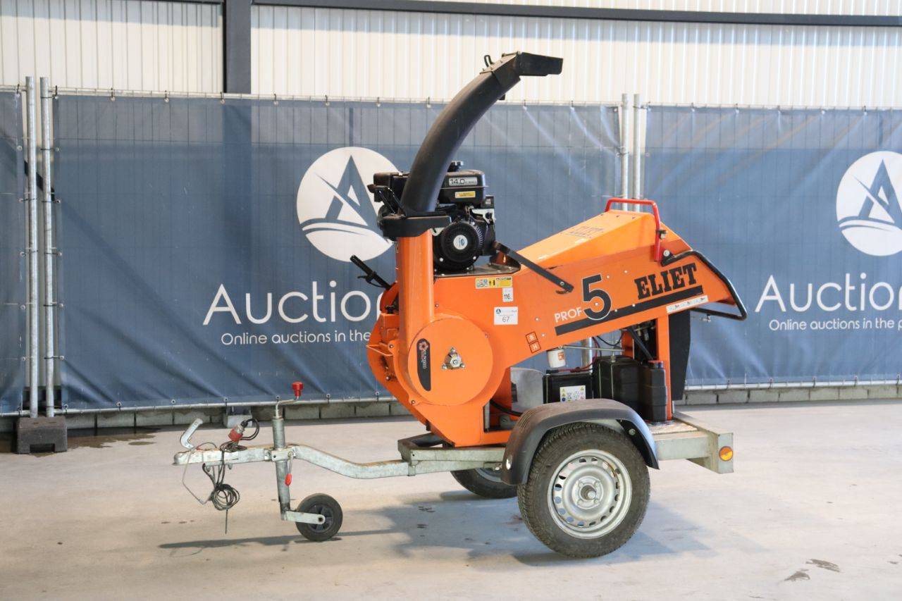 Houtversnipperaar Eliet Prof 5B Trailer Benzine 2015 | Auctionport