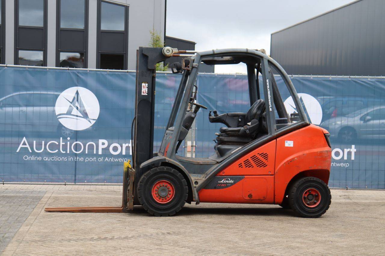 Chariot élévateur Linde H25D-02 Diesel 2500 kg 7 m 2014 enchèr...