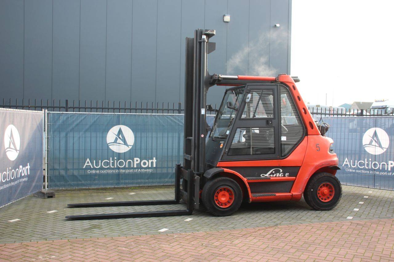 Chariot élévateur Linde H80T-03 GPL 8000 kg 2008 | Auctionport