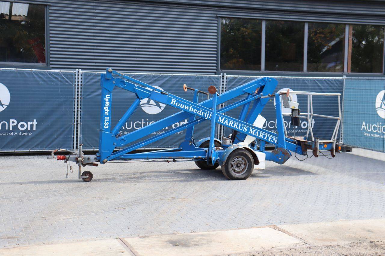 Aanhangerhoogwerker Upright TL33 Elektrisch 12.3m 1996 veiling...