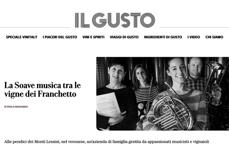 I vini dei Franchetto sono come musica