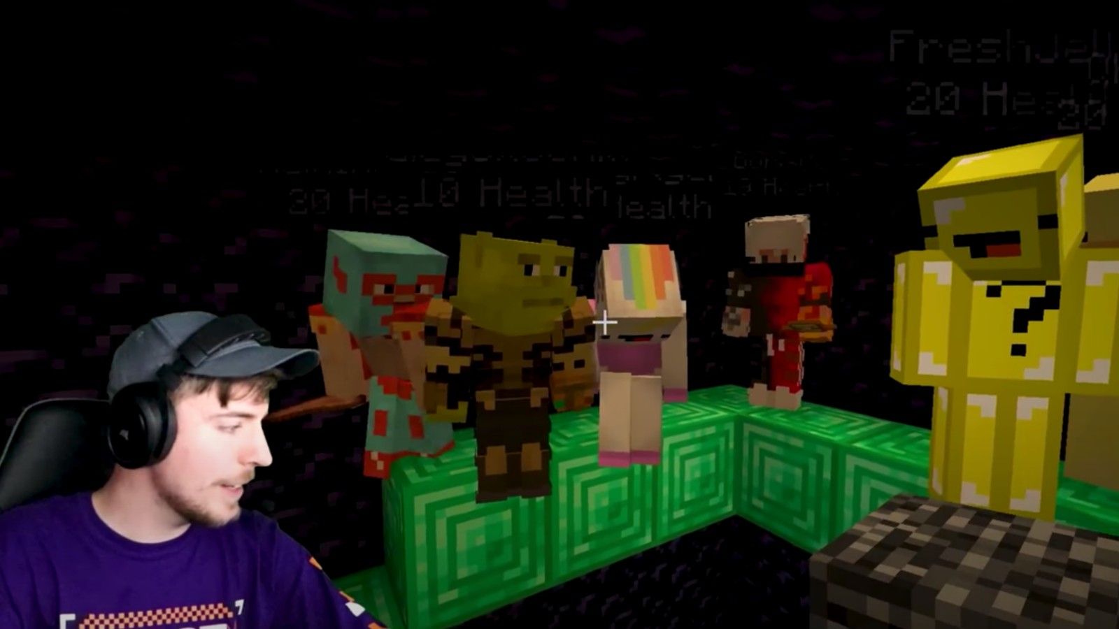 Mr Beast teste les limites des serveurs Minecraft avec 10 000 fans ...