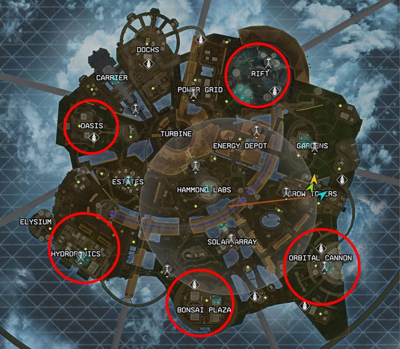 Où atterrir sur la map Olympus d'Apex Legends ? | Guide Landing Spot S7 ...