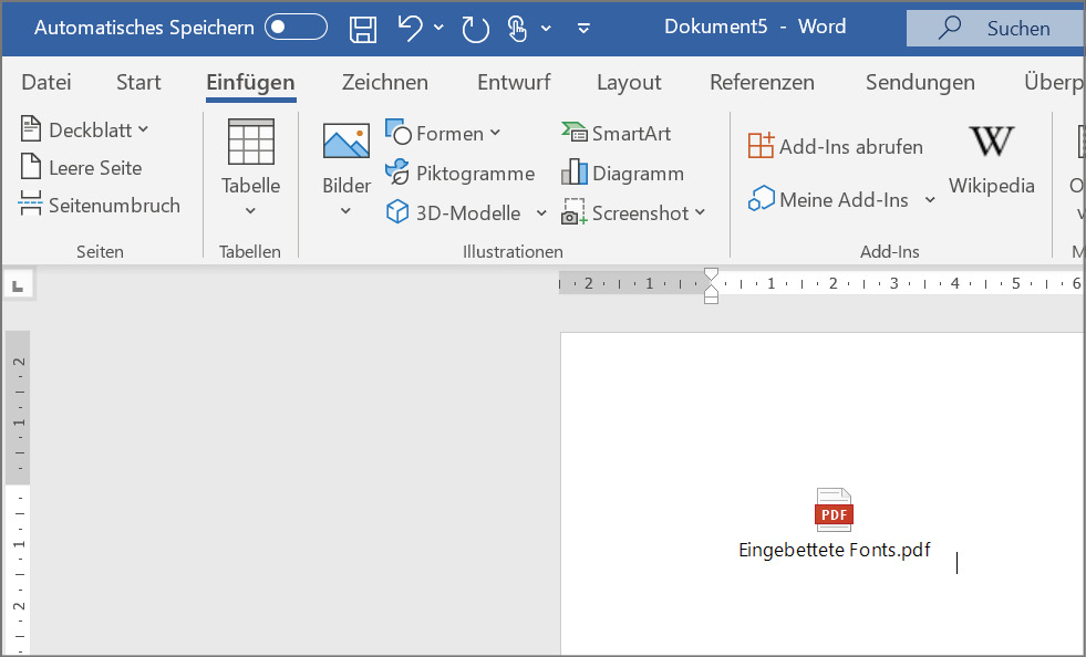 Pdf dokument als grafik in word einfügen [2025]