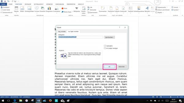 Pdf datei in word dokument einfügen | Aktualisiert Juli 2022