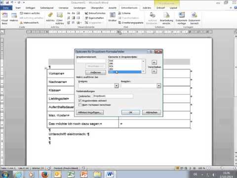 Formular Ausfüllen Word | Word Formulare Erstellen Und Ausfüllen – BSBF