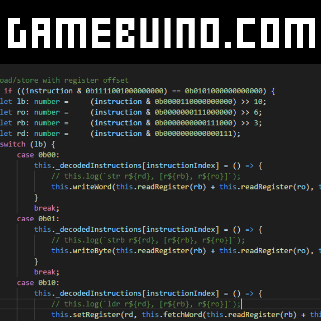 Online META Emulator - Gamebuino