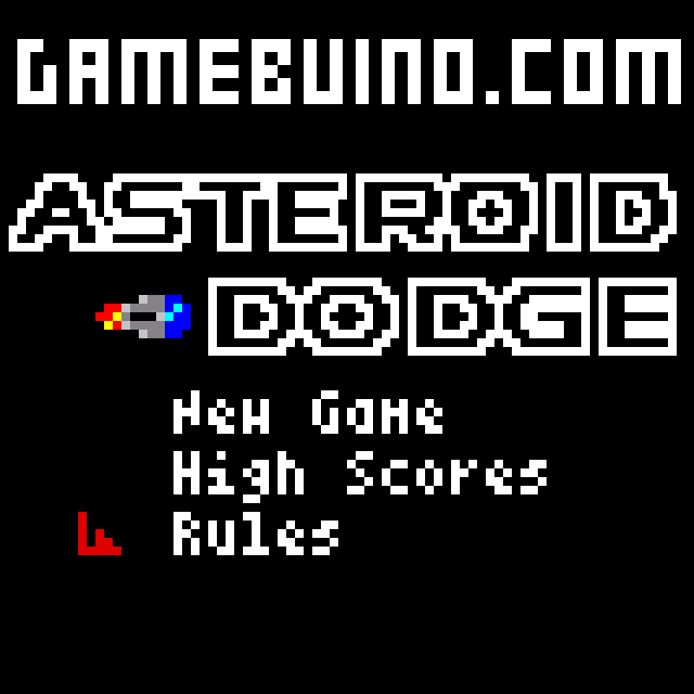 Asteroid Dodge - Gamebuino