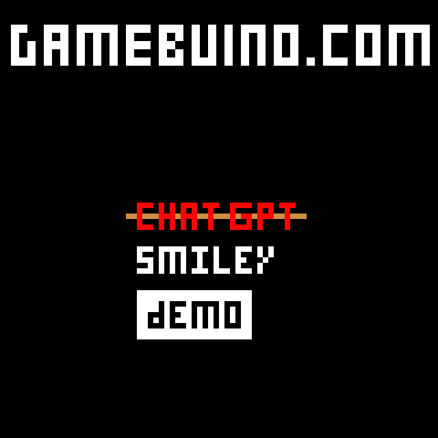 Smiley Demo with MicoJS and ChatGPT - Gamebuino