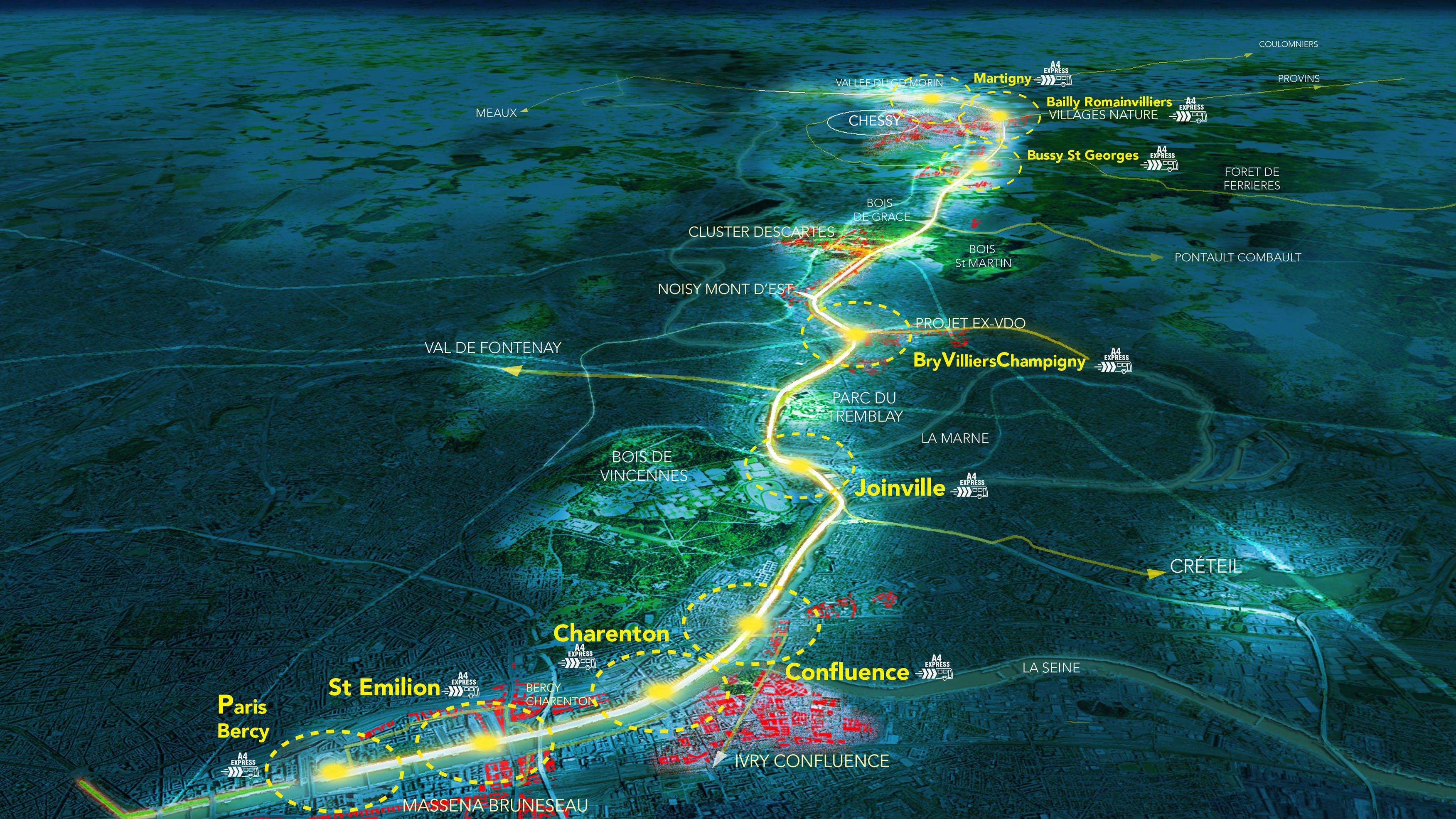 Autoroute A4, Île-de-France