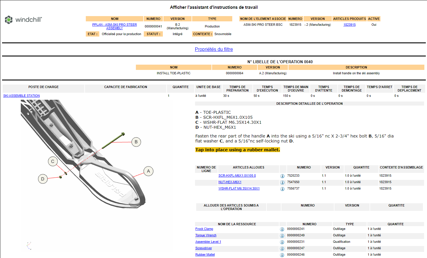 Gestion des gammes de fabrication dans Windchill - 4CAD Training