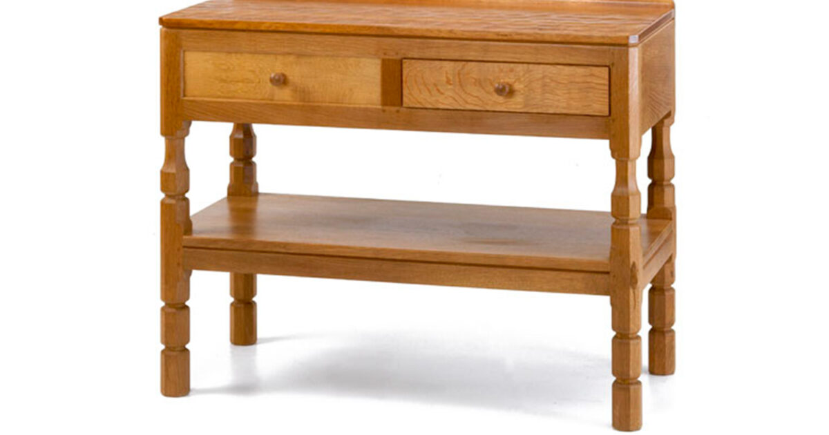 Mouseman Oak Serving Table