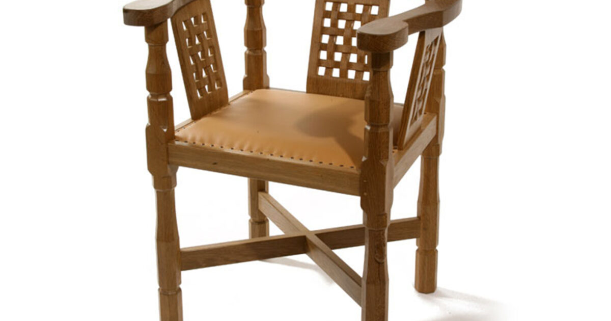 Mouseman Oak Monks Chair