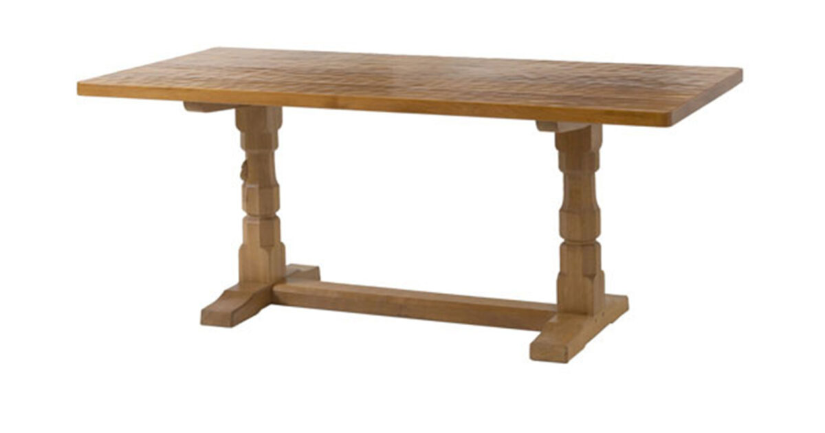 Mouseman Oak Refectory Dining Table 9' L