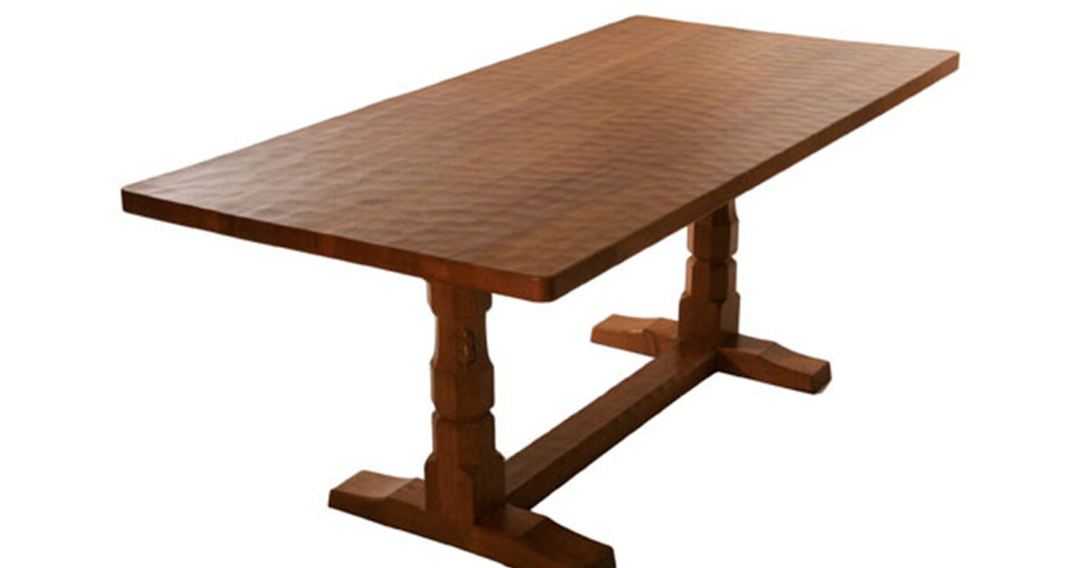 Mouseman Oak Refectory Dining Table 6' L