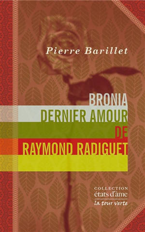 Bronia Clair - Bronia, dernier amour de Raymond Radiguet : un entretien ...