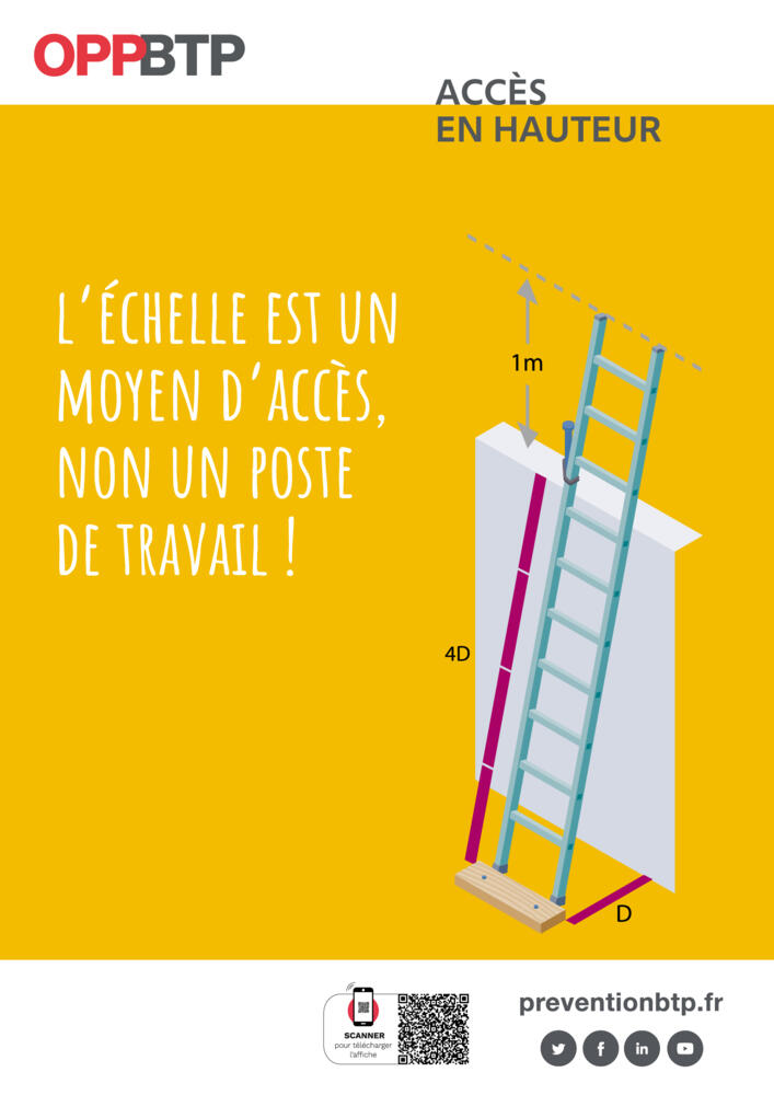 Rappel des règles de sécurité : travaux en hauteur - Picard