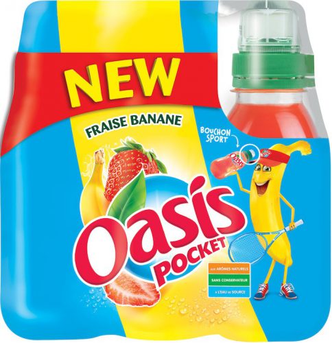Oasis ramène sa fraise et donne la banane - PUB
