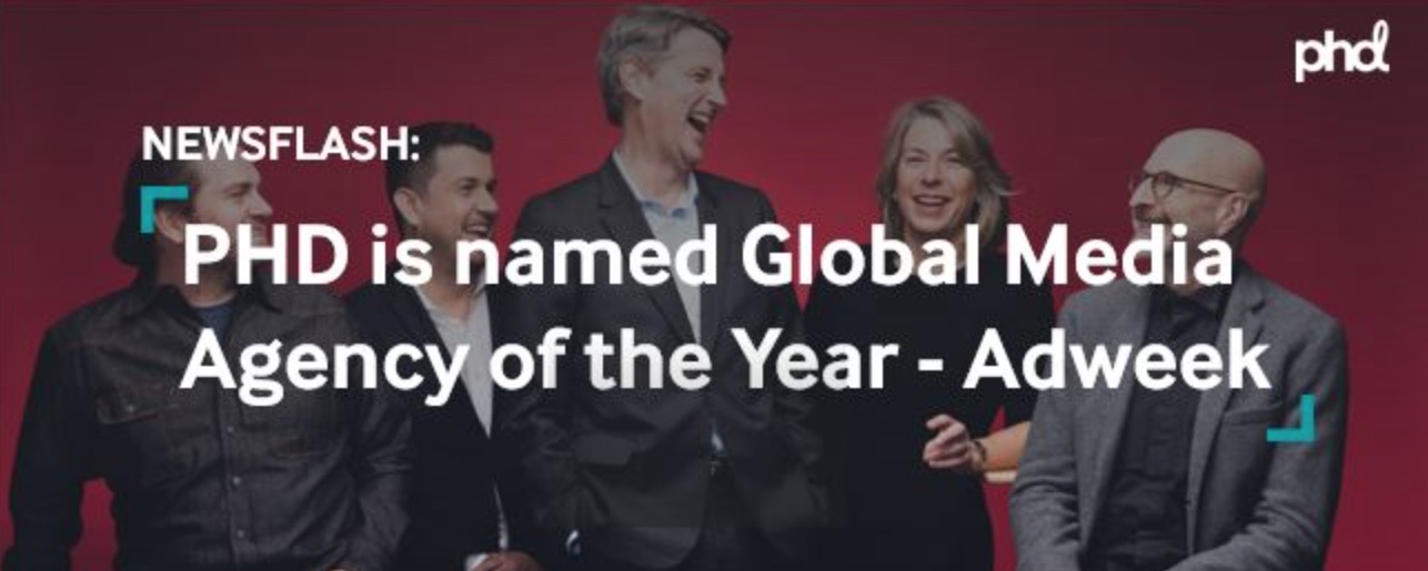 PHD est "Global Media Agency of the Year" - PUB