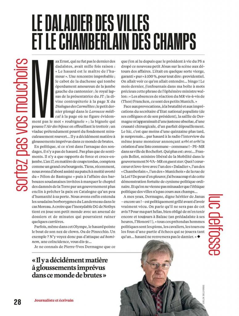 "Sortez pas vos mouchoirs" ... Au revoir Luc Delfosse - PUB