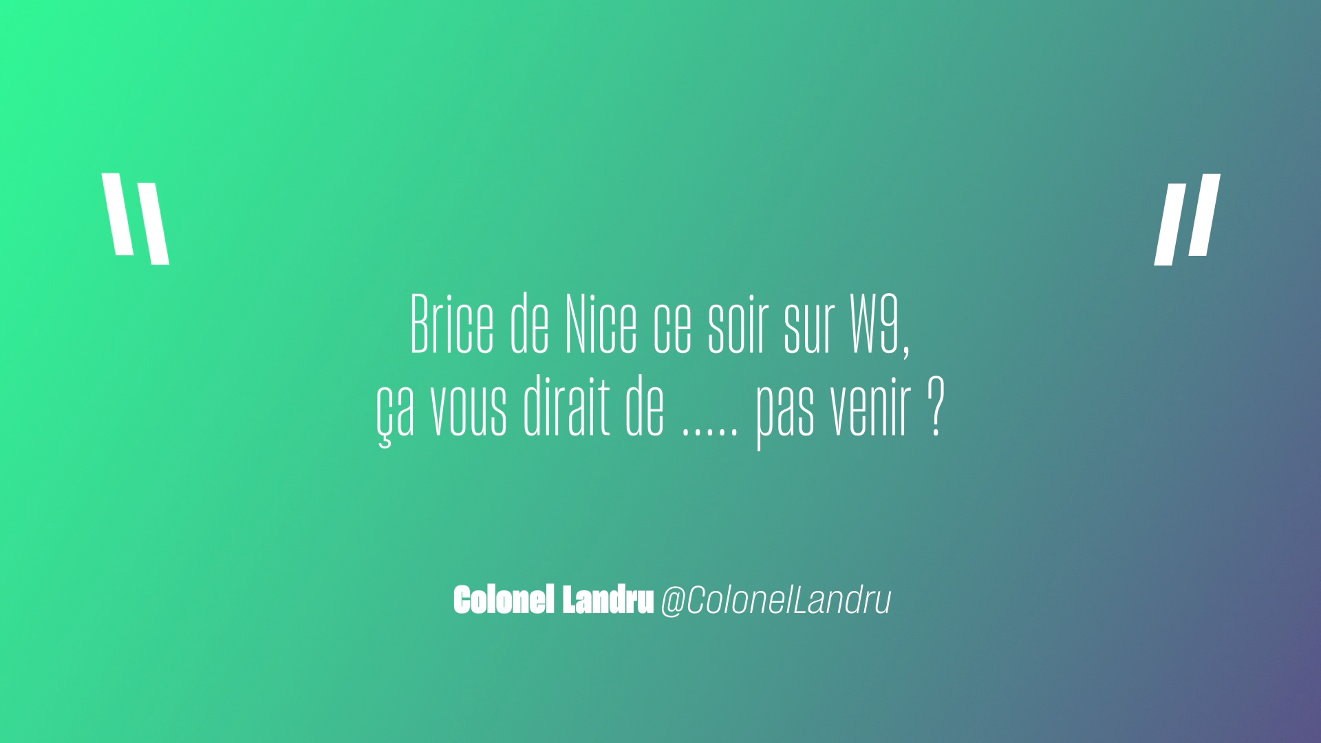 Gédéon signe le nouvel habillage de la chaîne W9 - PUB