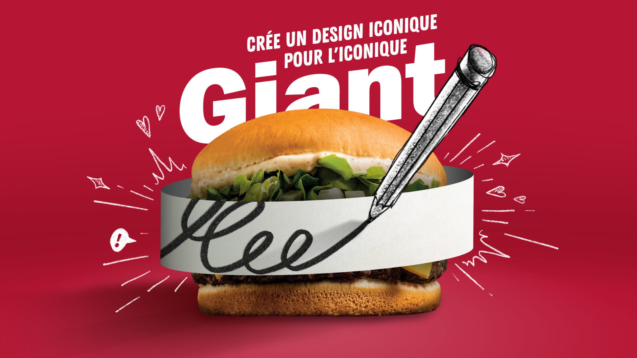 Quick et Happiness recherchent un design à la hauteur du Giant - PUB