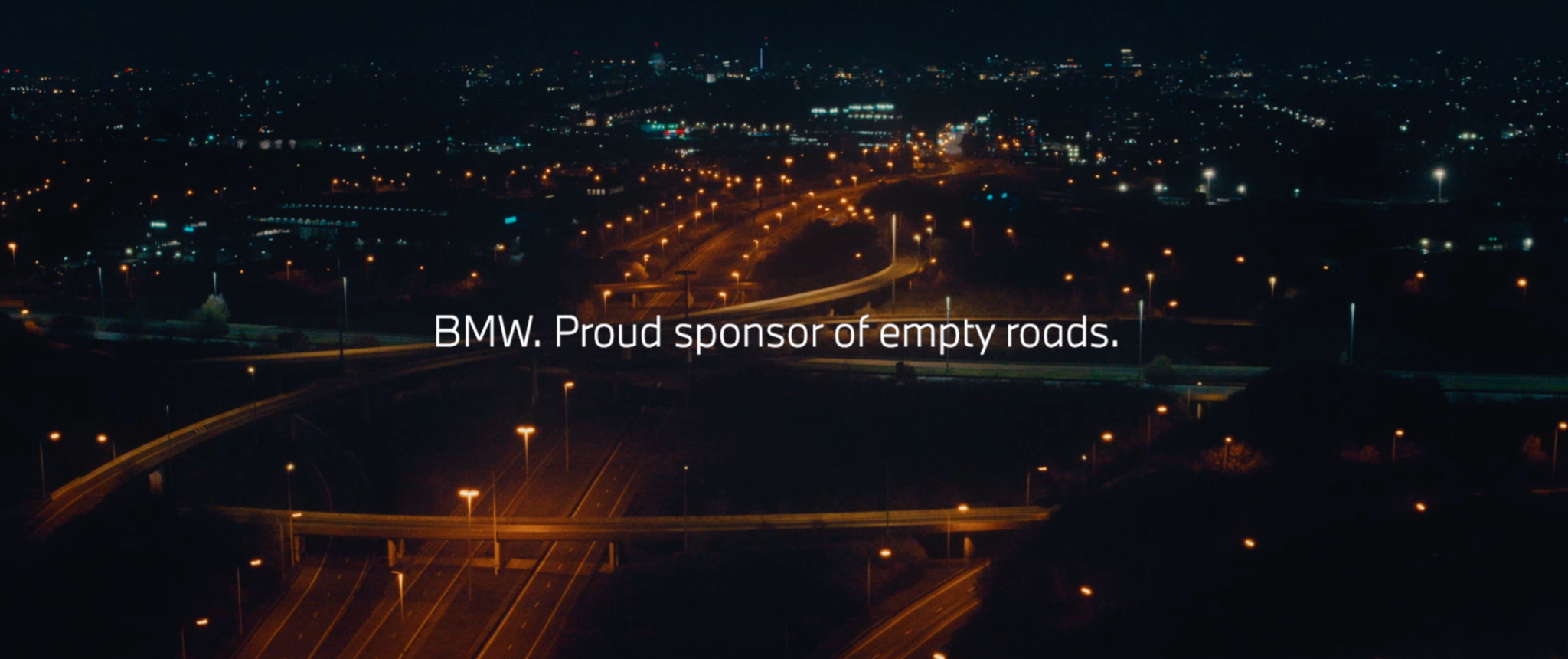 BMW et TBWA, fiers sponsors d'une Belgique déserte - PUB