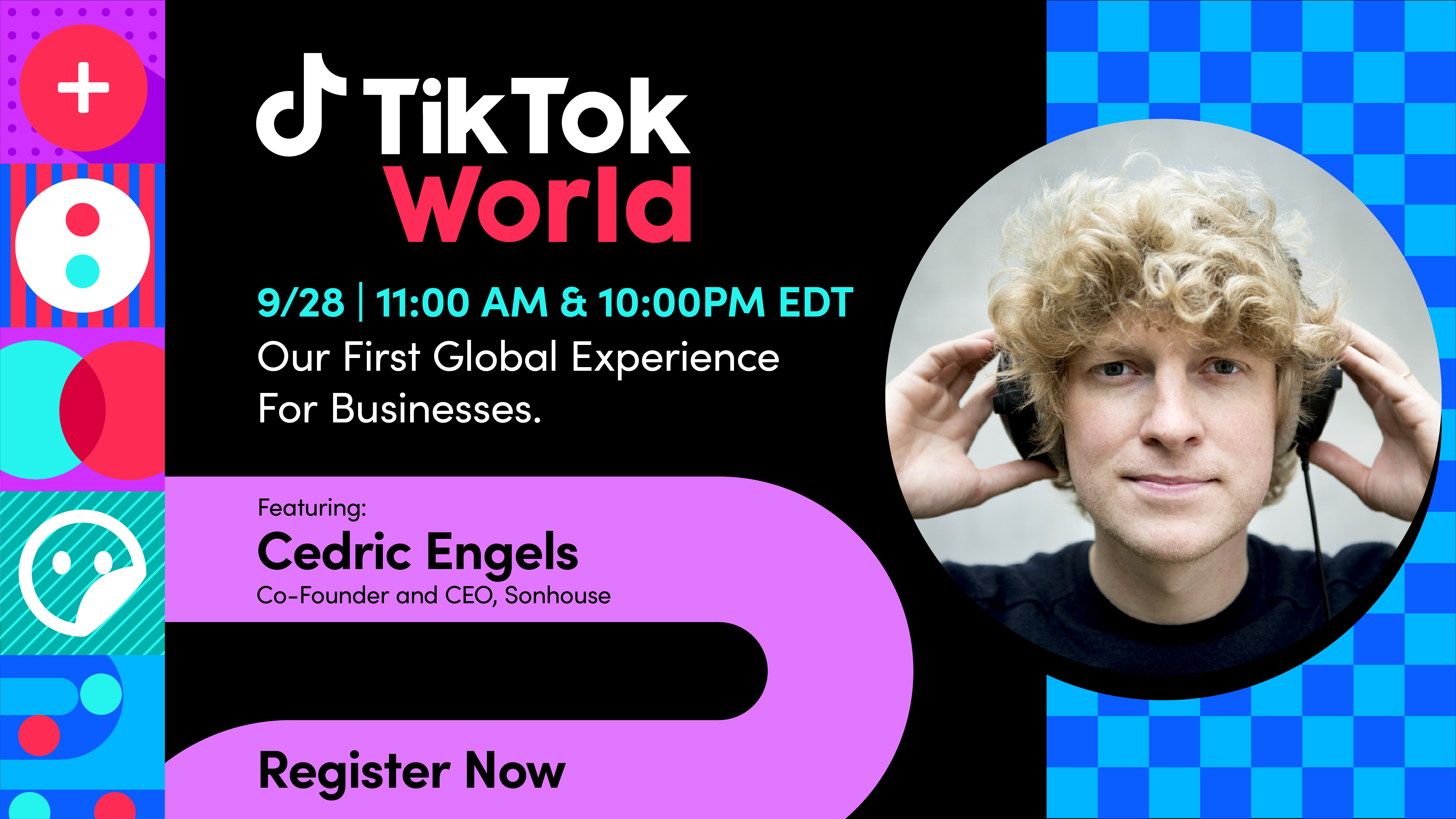 Cedric Engels over de evolutie van geluid op TikTok World Summit - PUB