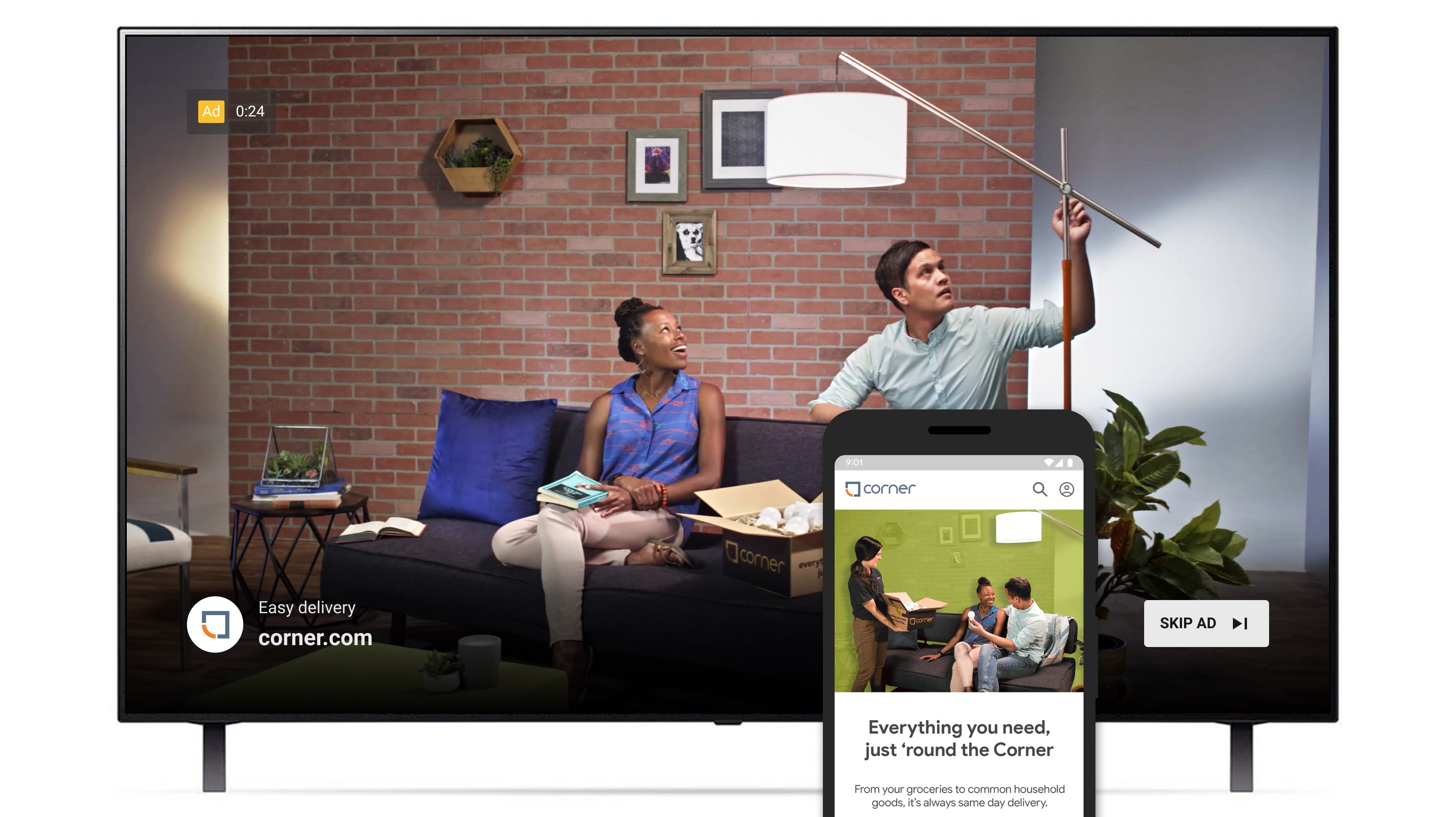 YouTube lance des shoppable ads à la TV - PUB