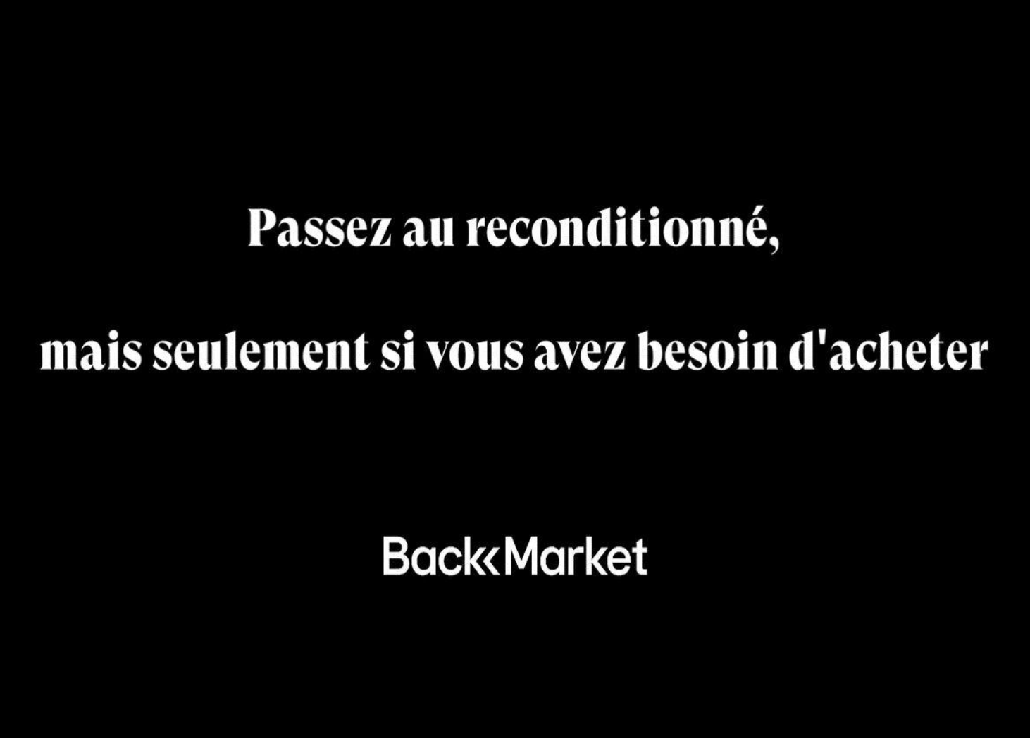 Back Market opte pour une publicité positive sur Auvio - PUB