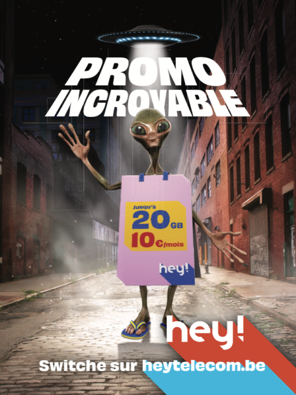 DVLR fait une "campagne incroyable" pour hey ! telecom - PUB