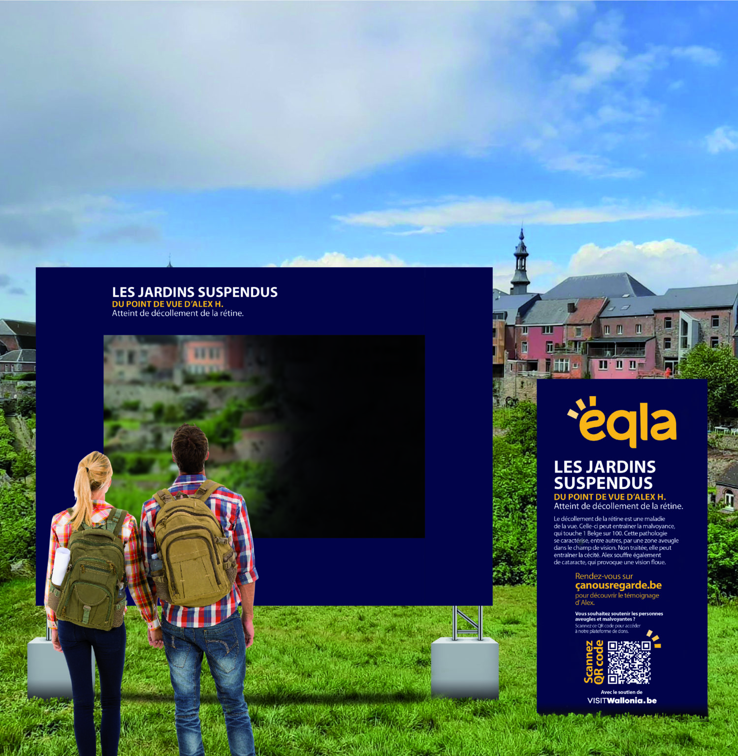 Hungry Minds, VISITWallonia et EQLA lancent "La malvoyance est un un handicap invisible" - PUB