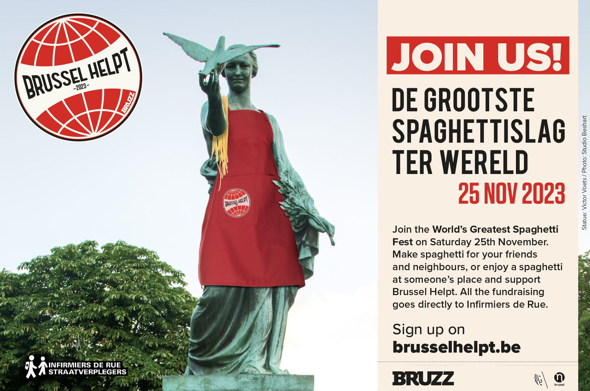 Studio Beshart maakt beeldende campagne voor BRUZZ en Brussel Helpt - PUB
