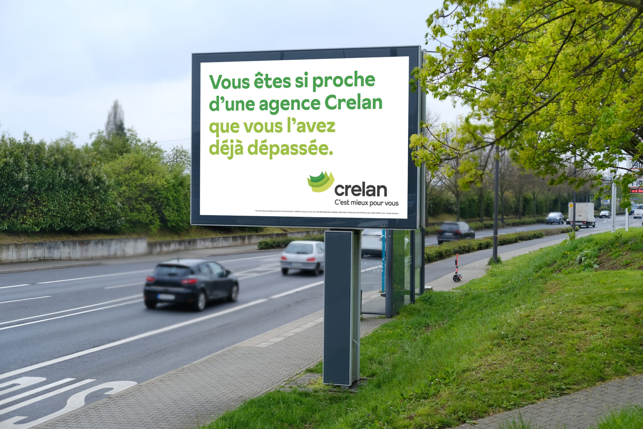 Il y a toujours un Crelan près de chez vous, aussi en OOH - PUB