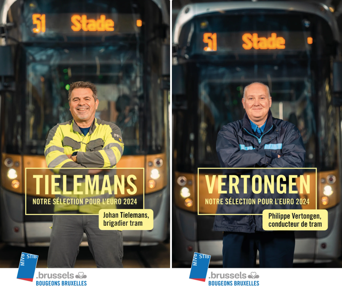La STIB et mortierbrigade annoncent leur sélection pour l'EURO - PUB
