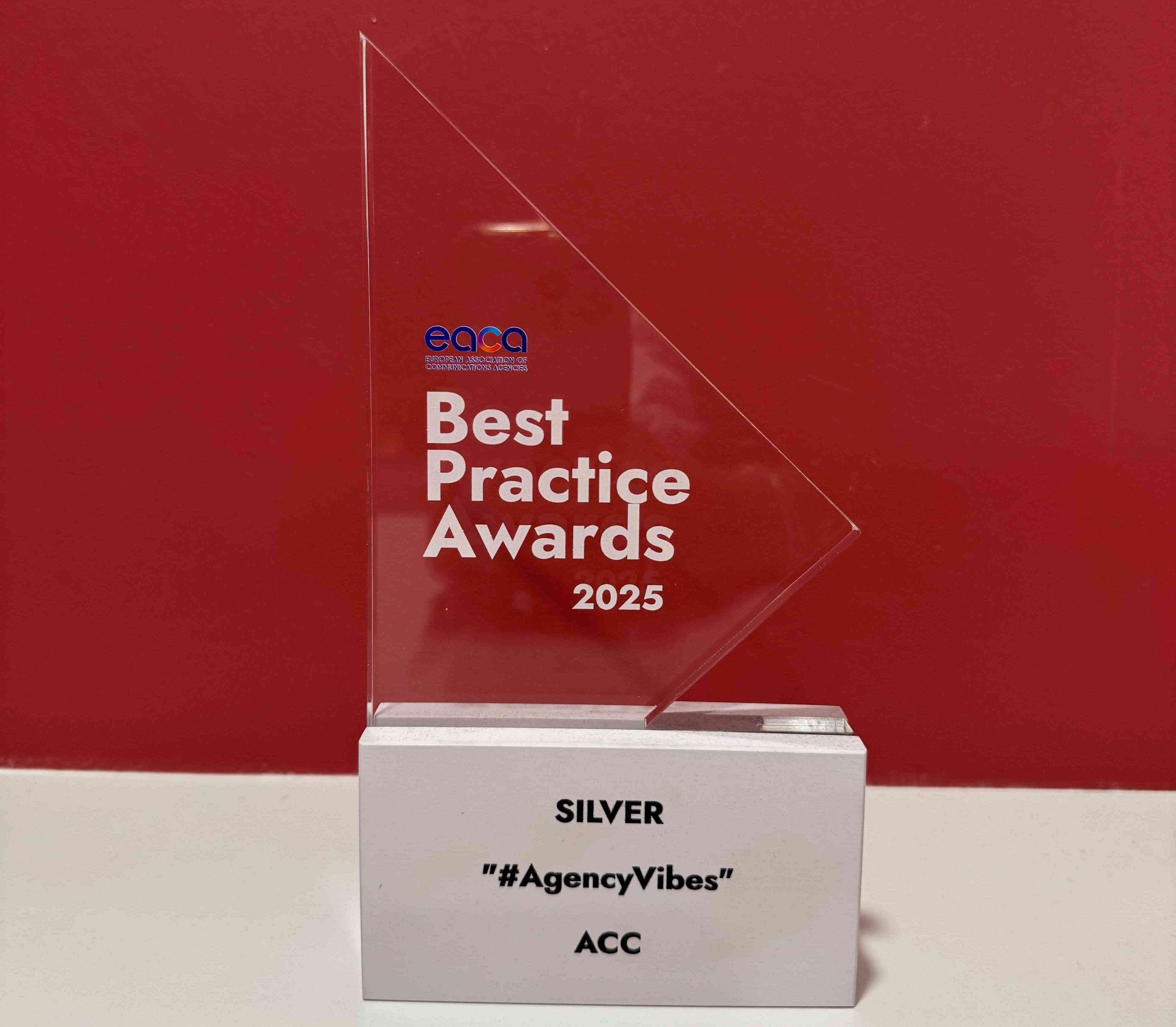 ACC remporte l’Argent aux EACA Best Practice Awards 2025 - PUB