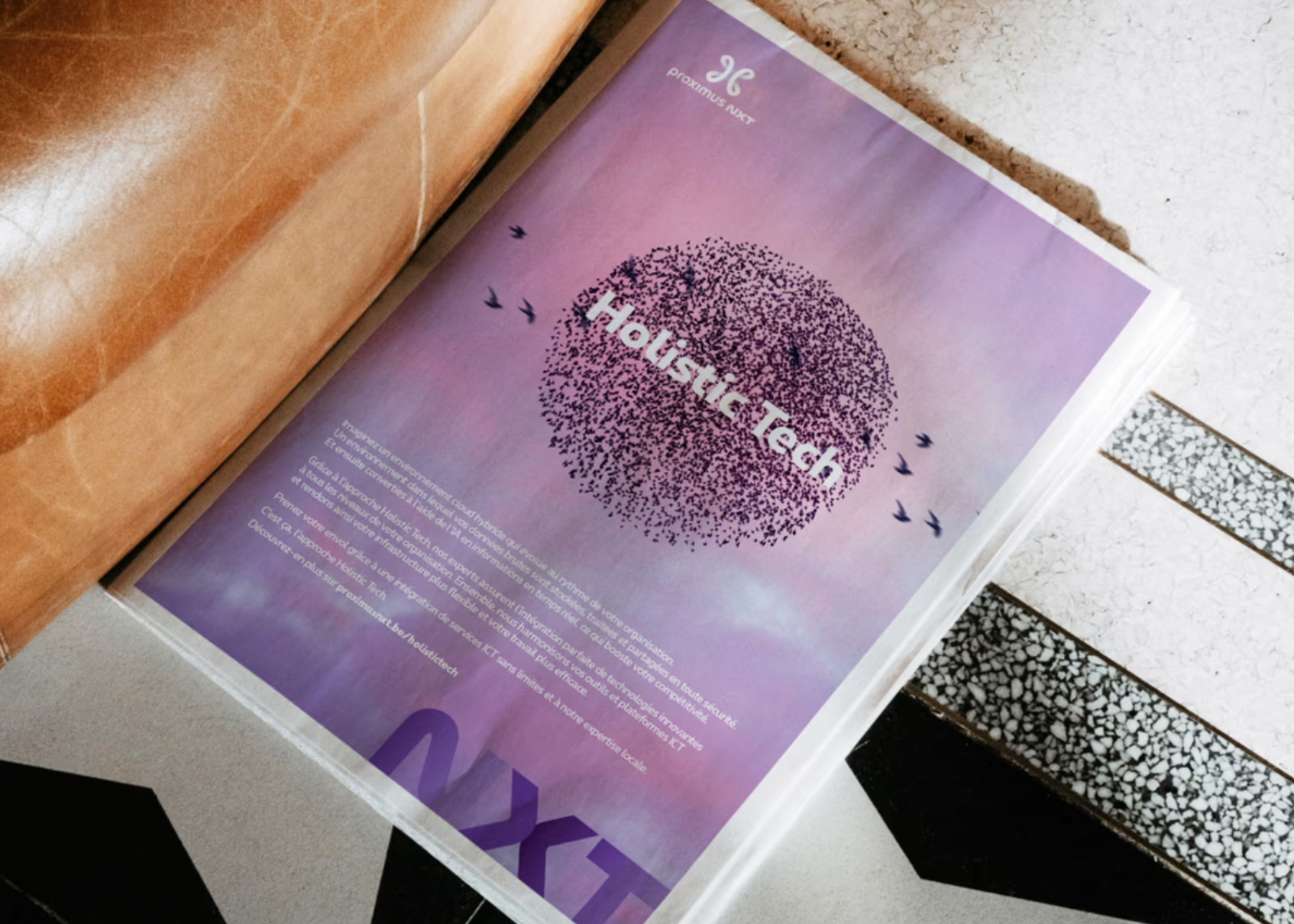Proximus NXT et SILK explorent les murmurations d’étourneaux pour illustrer l'holistic tech - PUB