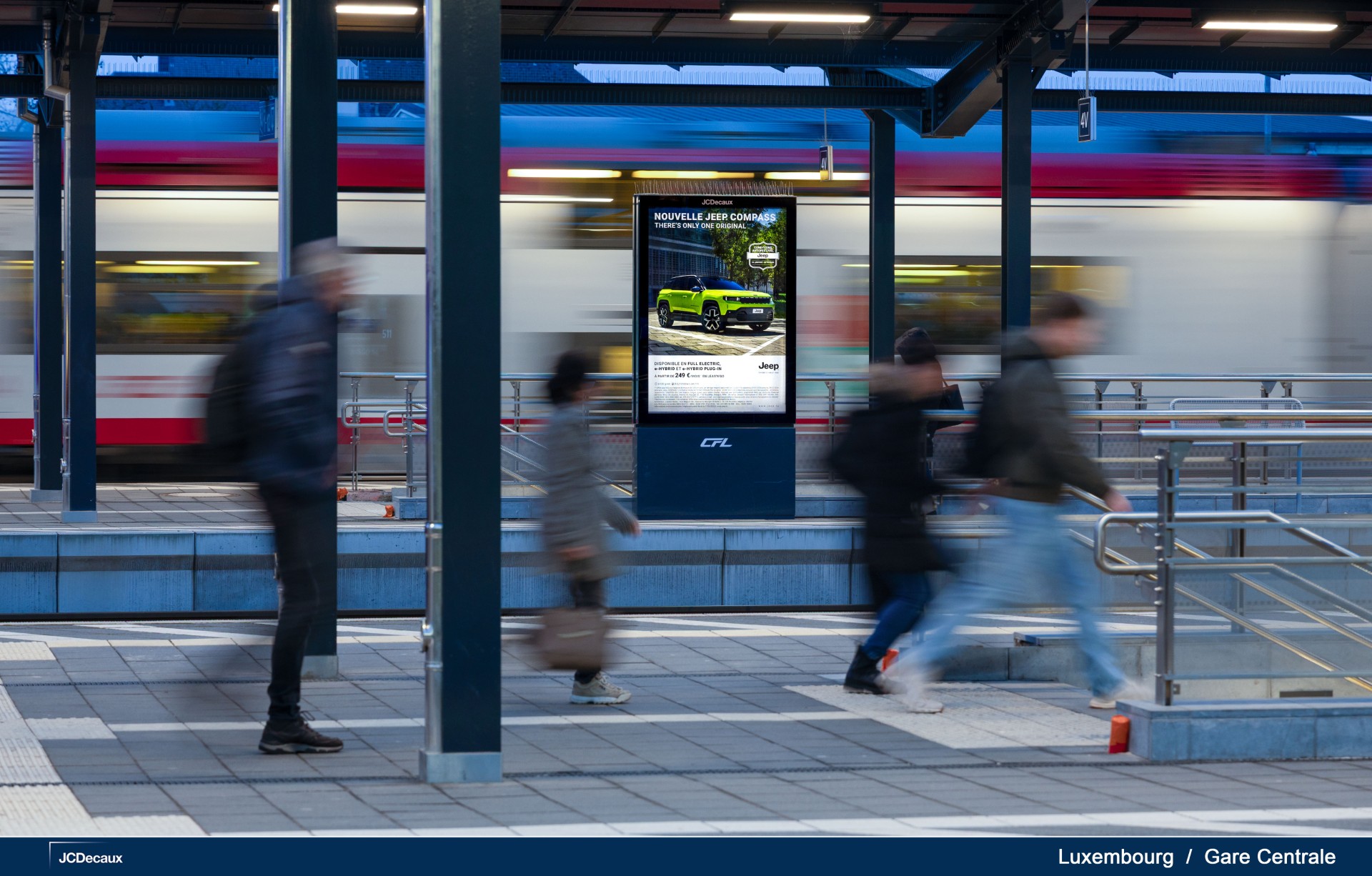 JCDecaux keert terug naar het spoor in het Groothertogdom Luxemburg - PUB