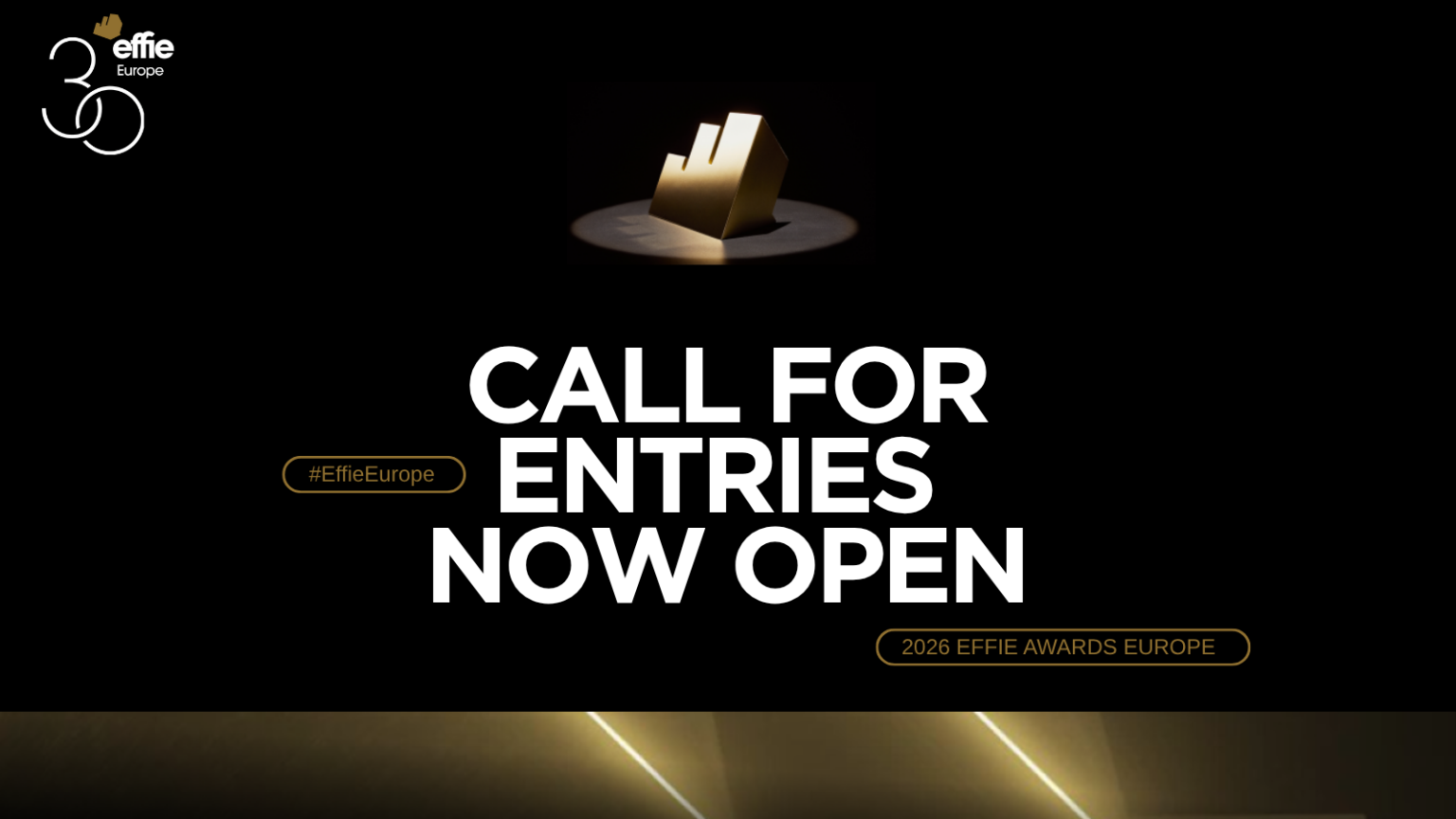 Effie Awards Europe 2026 opent inschrijvingen voor 30-jarig jubileum - PUB