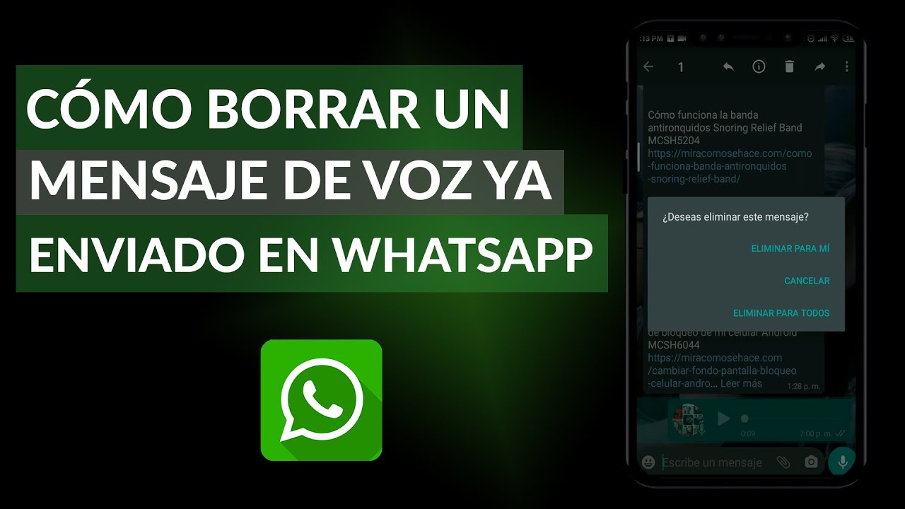 Como borrar mensajes de audio whatsapp | Actualizado octubre 2025