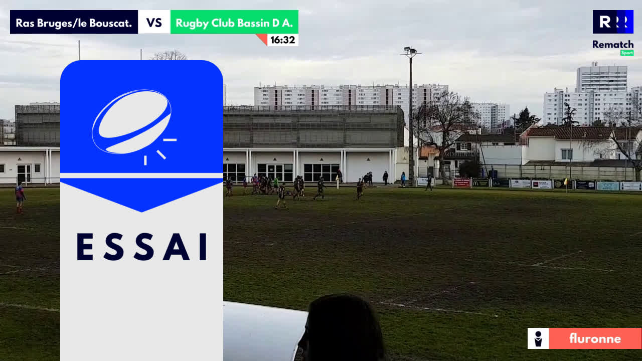 Essai - Ras Bruges/le Bouscat U18 - Rugby Club Bassin D Arcachon - Rematch