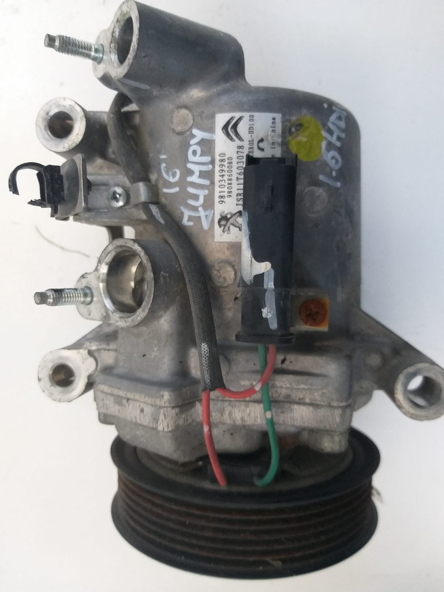 COMPRESSORE A/C CITROEN Jumpy 3° Serie 9810349980 diesel 1.6 (07>)