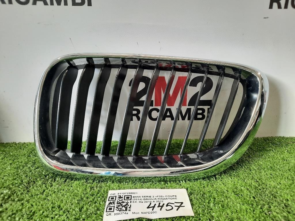 GRIGLIA ANTERIORE BMW Serie 2 Coupé (F22) 51137295521 (13>)