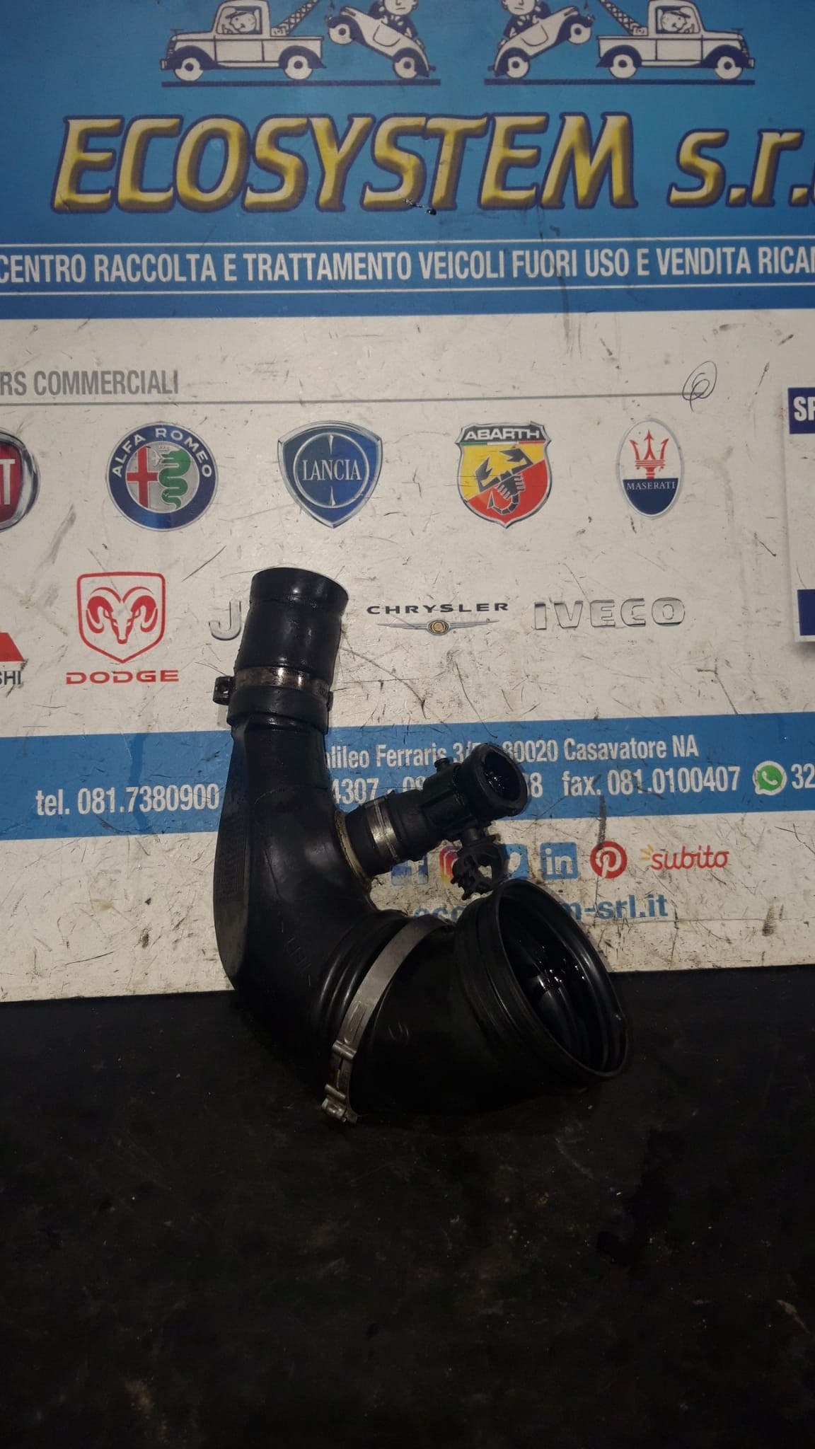 TUBO ASPIRAZIONE FILTRO ARIA FIAT Panda 3° Serie diesel 1300 (12>)