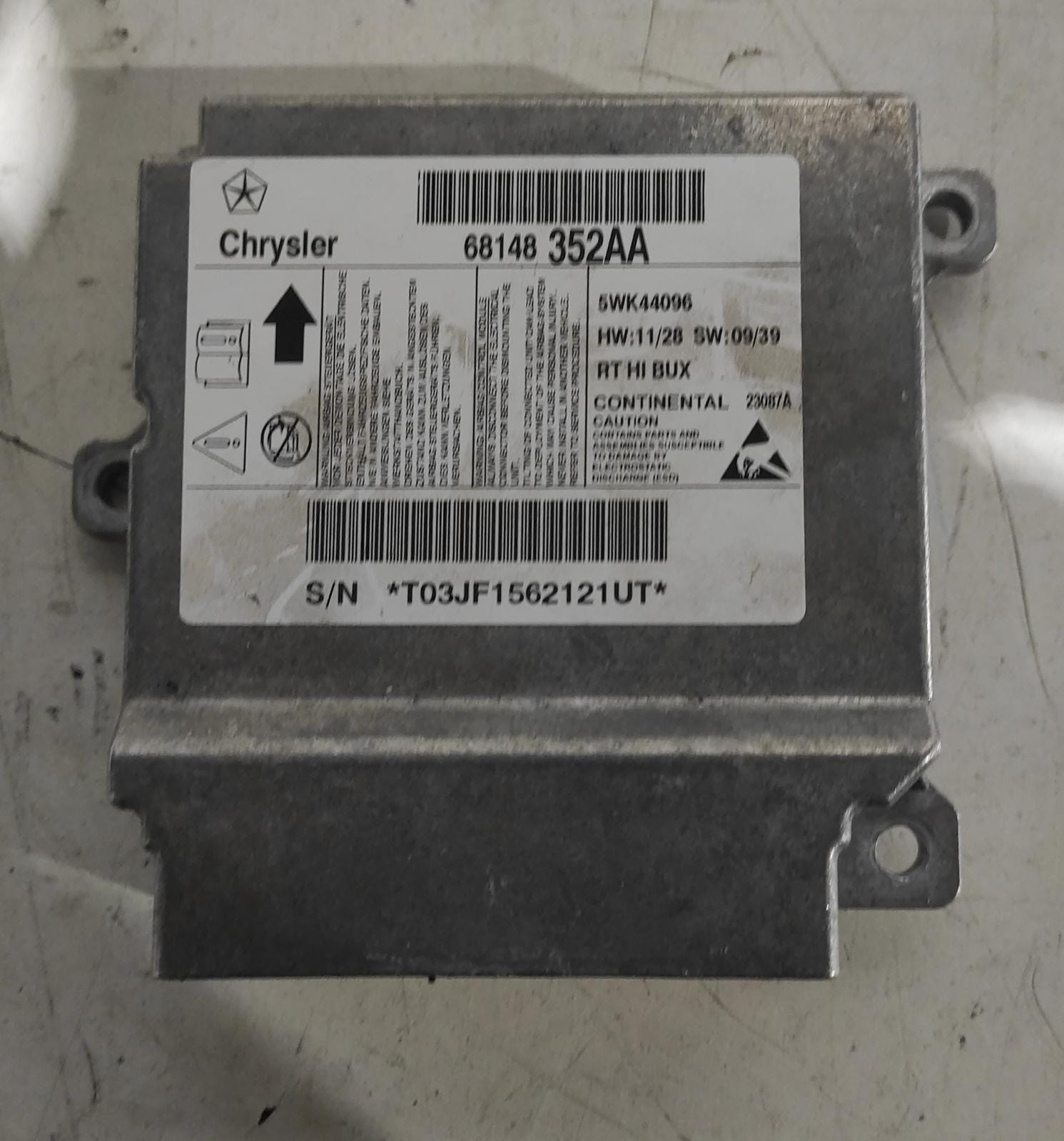 KIT AIRBAG SENZA CRUSCOTTO CHRYSLER Grand Voyager 3° Serie (04>08)