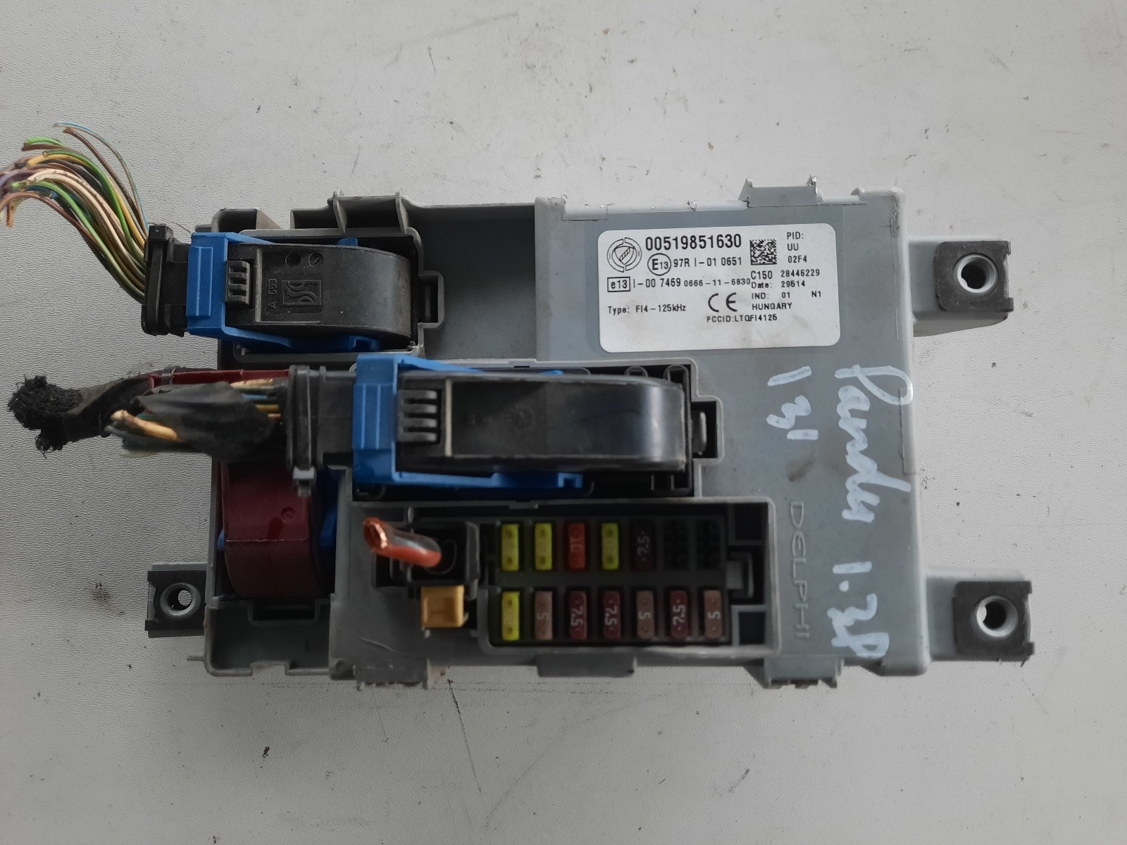 BODY COMPUTER FIAT Panda 3° Serie 00519851630 (12>)